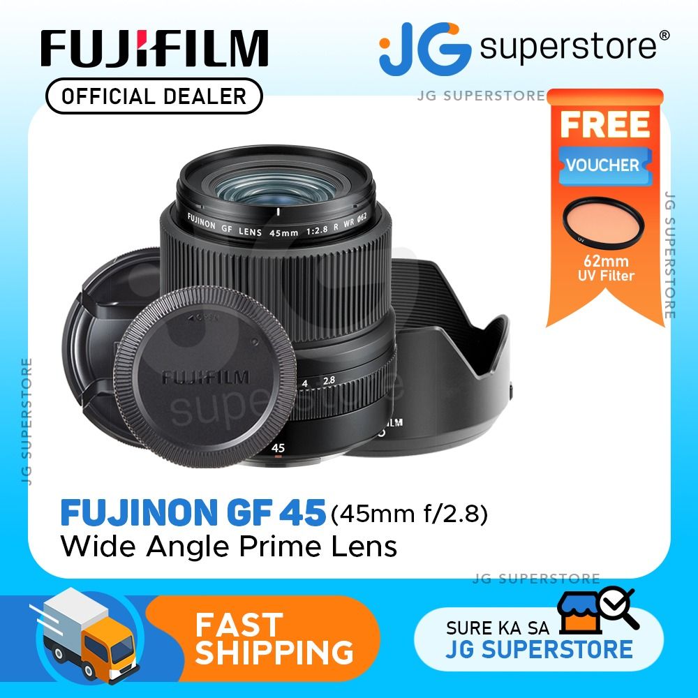 Fujifilm Fujinon GF 45mm f/2.8 R WR Medium format Lens | JG Superstore, Photography, Photography ...