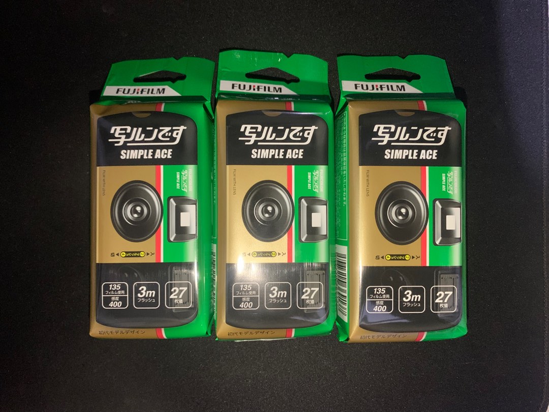 Fujifilm Simple Ace Disposable Camera, Photography, Cameras on Carousell