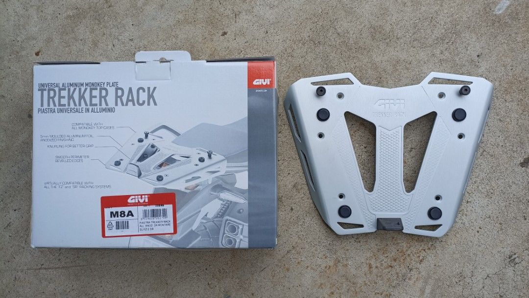 Givi Monokey Trekker rack base plate, Motorcycles, Motorcycle ...