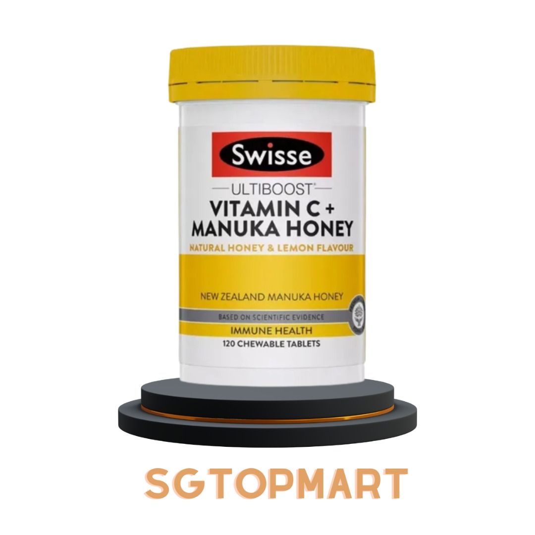 [GOOD VALUE] Swisse Vitamin C + Manuka Honey 120 Chewable Tablets ...