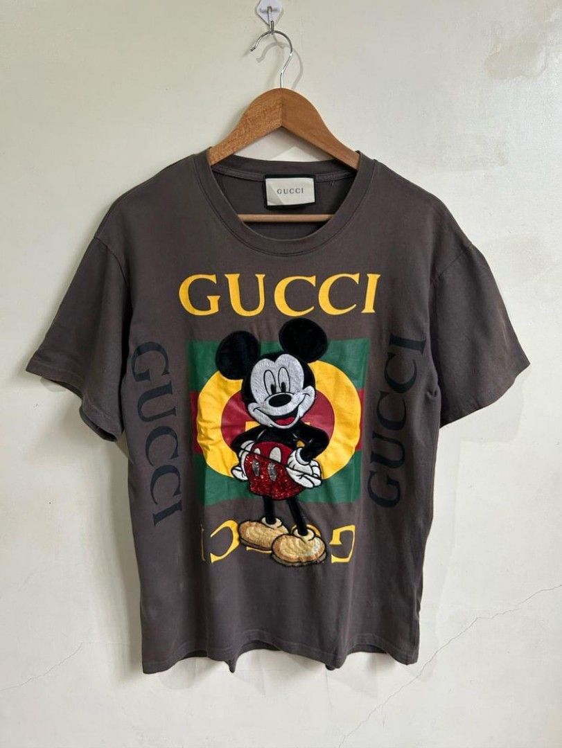 Gucci x Disney Micky Mouse T-Shirt, Luxury, Apparel on Carousell