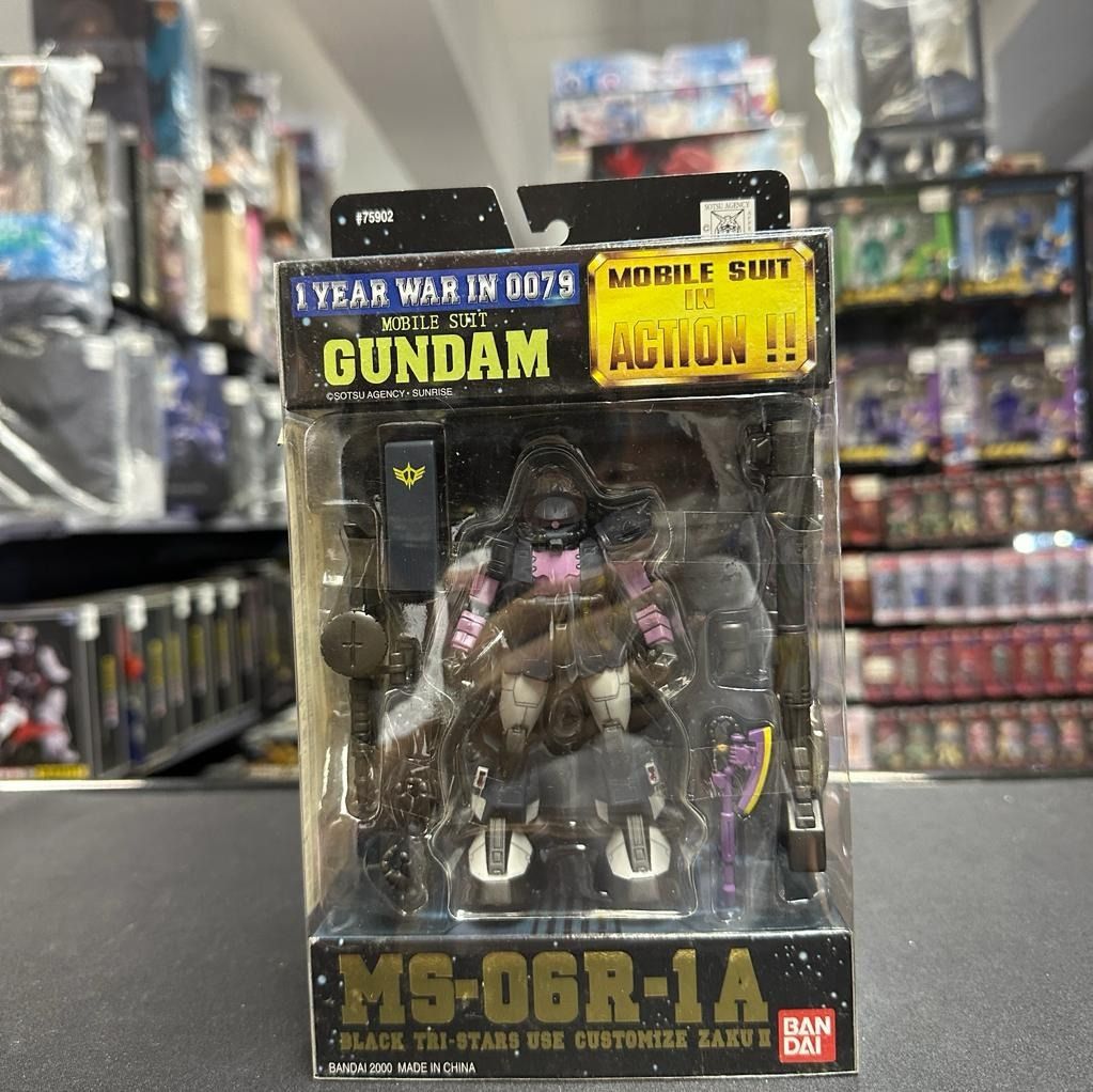 GUNDAM-MS in Action MIA MS-06R-1A High Mobility Type Zaku for Black Tri-Stars 20230822011, 興趣及遊戲 ...