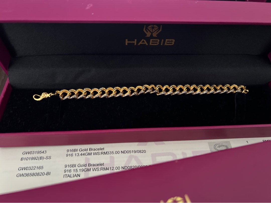 Habib Jewel 13.44gm, Women's Fashion, Jewelry & Organisers, Bracelets ...