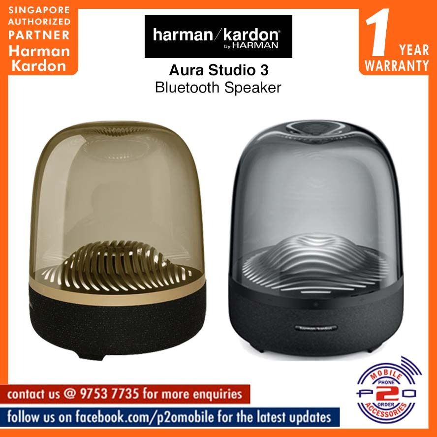 Harman Kardon Aura Studio 3 Bluetooth Speaker [FREE one Mazer M ...