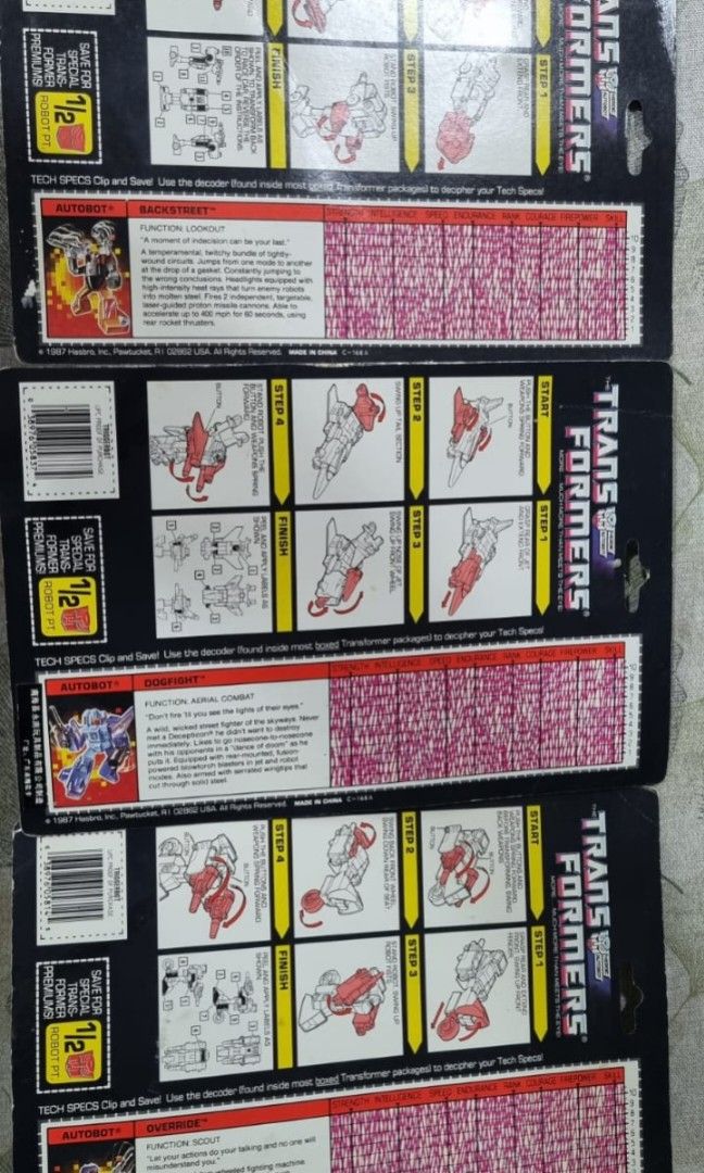 Hasbro Transformer G1 Triggerbot MOSC set, Hobbies & Toys, Toys & Games ...