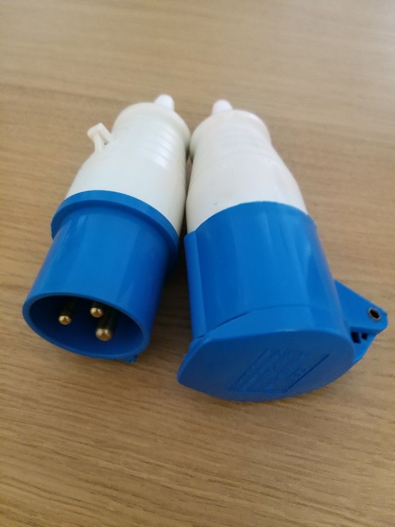 Heavy Duty Impact Resistant Splash Proof 16Amp 240V 3 Pin Connector ...