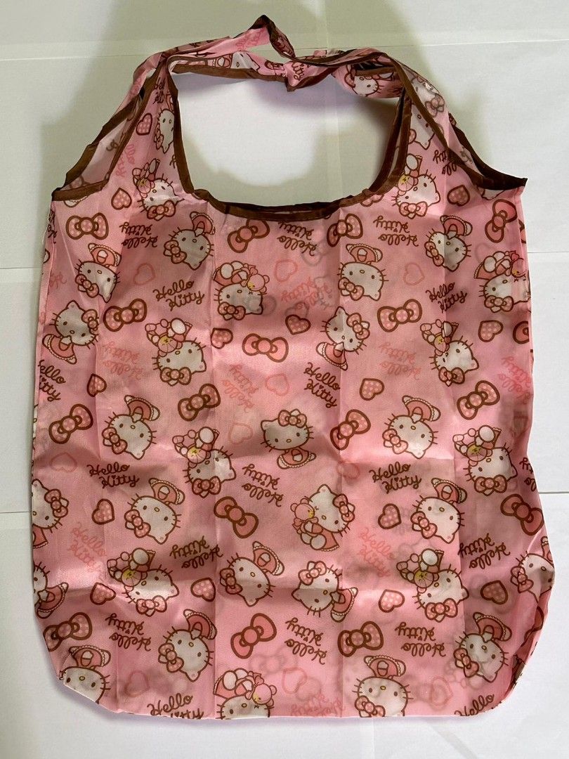 Hello kitty/cat foldable recycle bag, Women's Fashion, Bags & Wallets ...