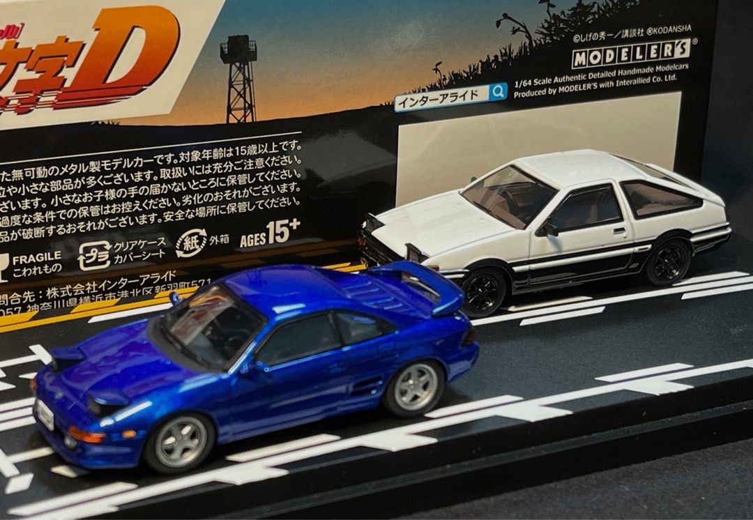 Hi-Story 1/64 Initial D Toyota MR2 & AE86 Twin Car Set, Hobbies & Toys ...