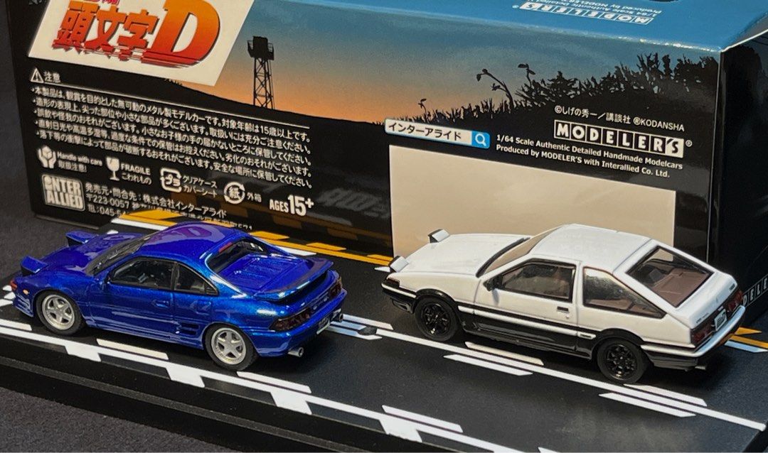 Hi-Story 1/64 Initial D Toyota MR2 & AE86 Twin Car Set, Hobbies & Toys ...