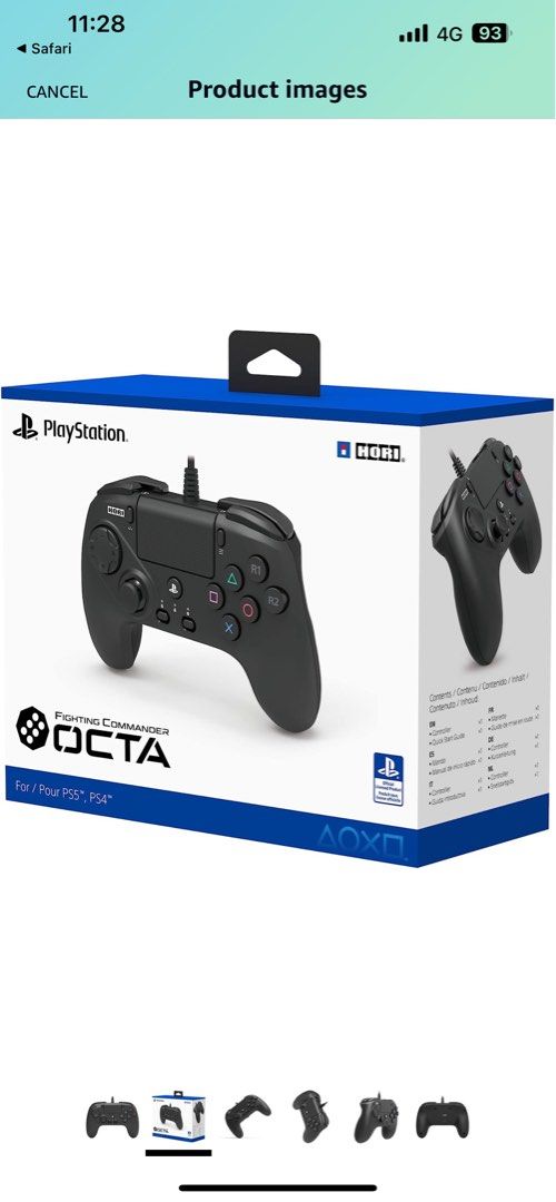 HORI PlayStation 5 Fighting Commander OCTA - Tournament Grade Fightpad for PS5, PS4, PC ...