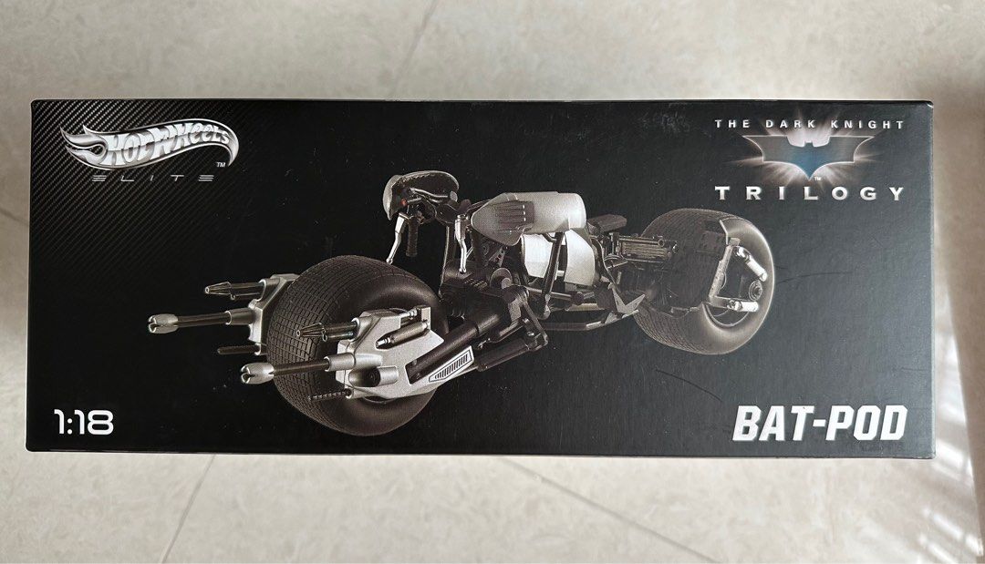 Hotwheels 1:18 scale Bat-pod Batmobile Elite Batman, Hobbies & Toys ...