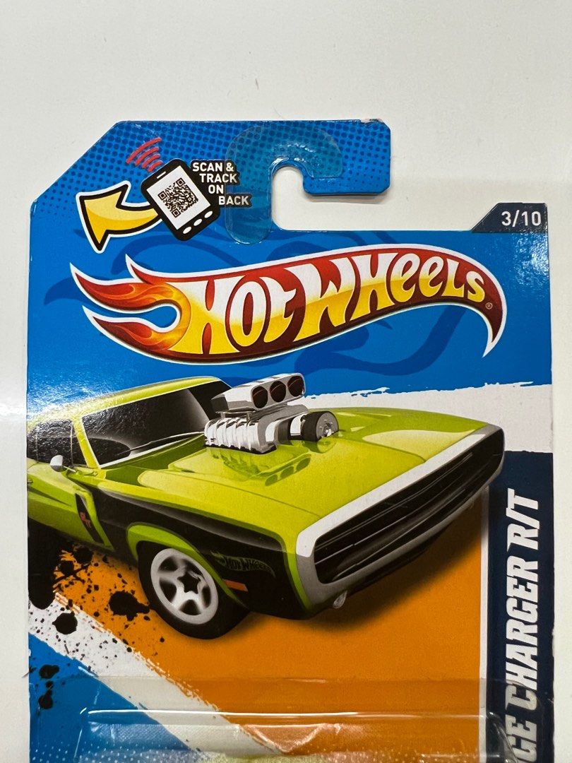 Hotwheels 2012 Muscle Mania Mopar ‘70 Dodge Charger R/T (Lime Green ...