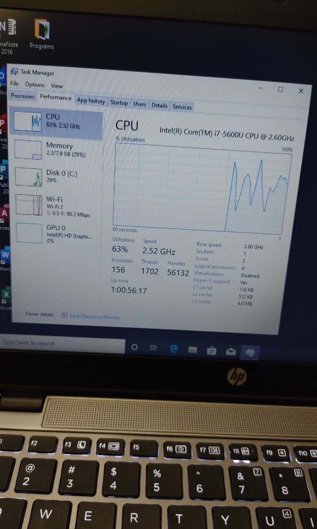 Hp elitebook 12 iches Ultra Slim i7-5th gen -8gb ram-320gb SSD Adobe ...