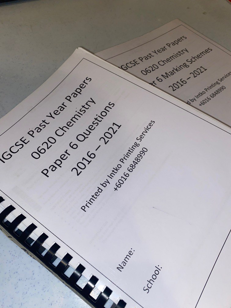 IGCSE past year paper 0620 chemistry paper 6, Hobbies & Toys, Books ...