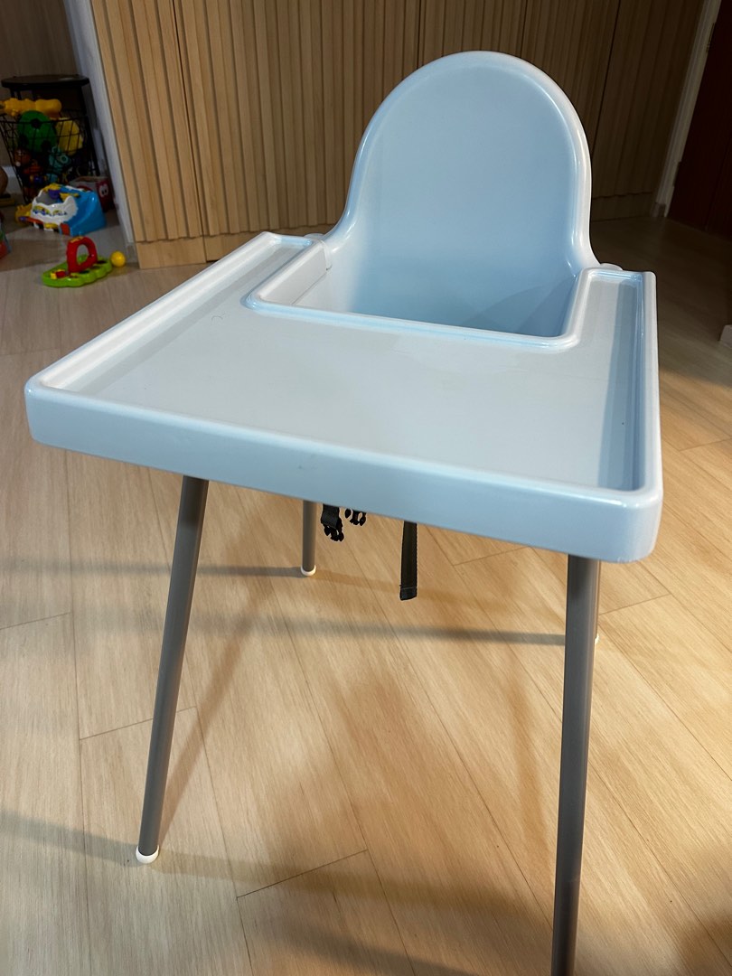 IKEA Baby High Chair (Blue), Babies & Kids, Nursing & Feeding, Baby ...