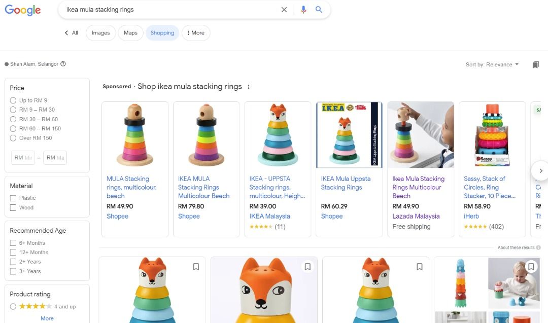 IKEA MULA Stacking Rings., Babies & Kids, Infant Playtime on Carousell