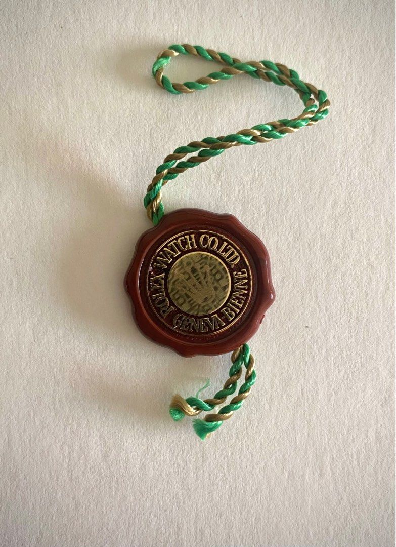 *In stock* Authentic Rolex red chronological hang tag for all Rolex ...