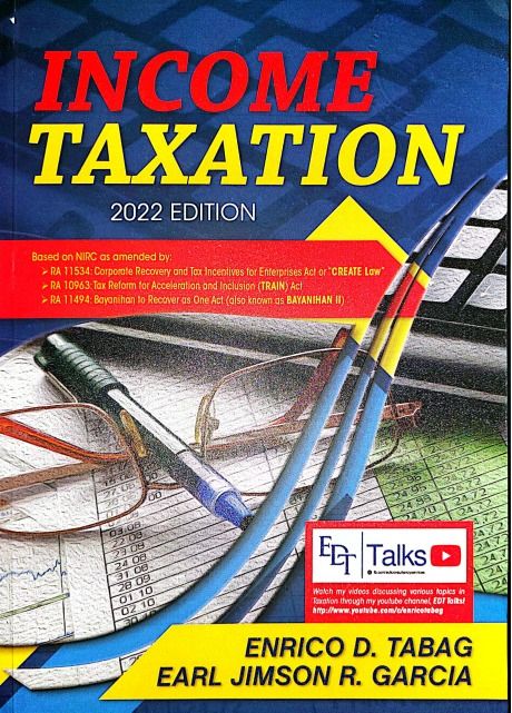 Income Taxation Tabag And Garcia 2022 Edition Soft Copy Hobbies And Toys Books And Magazines