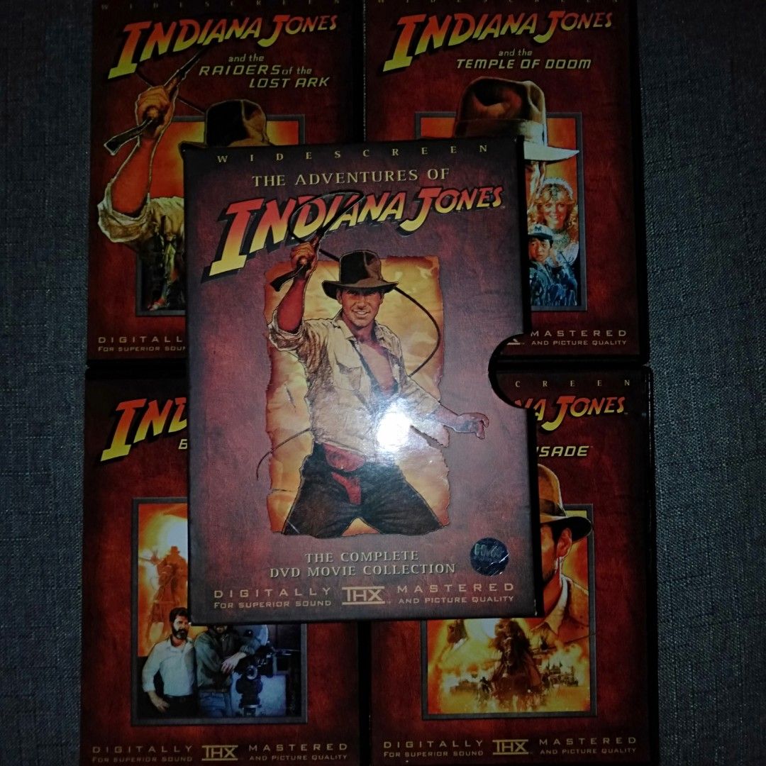 INDIANA JONES - THE COMPLETE DVS MOVIE COLLECTION, Hobbies & Toys ...