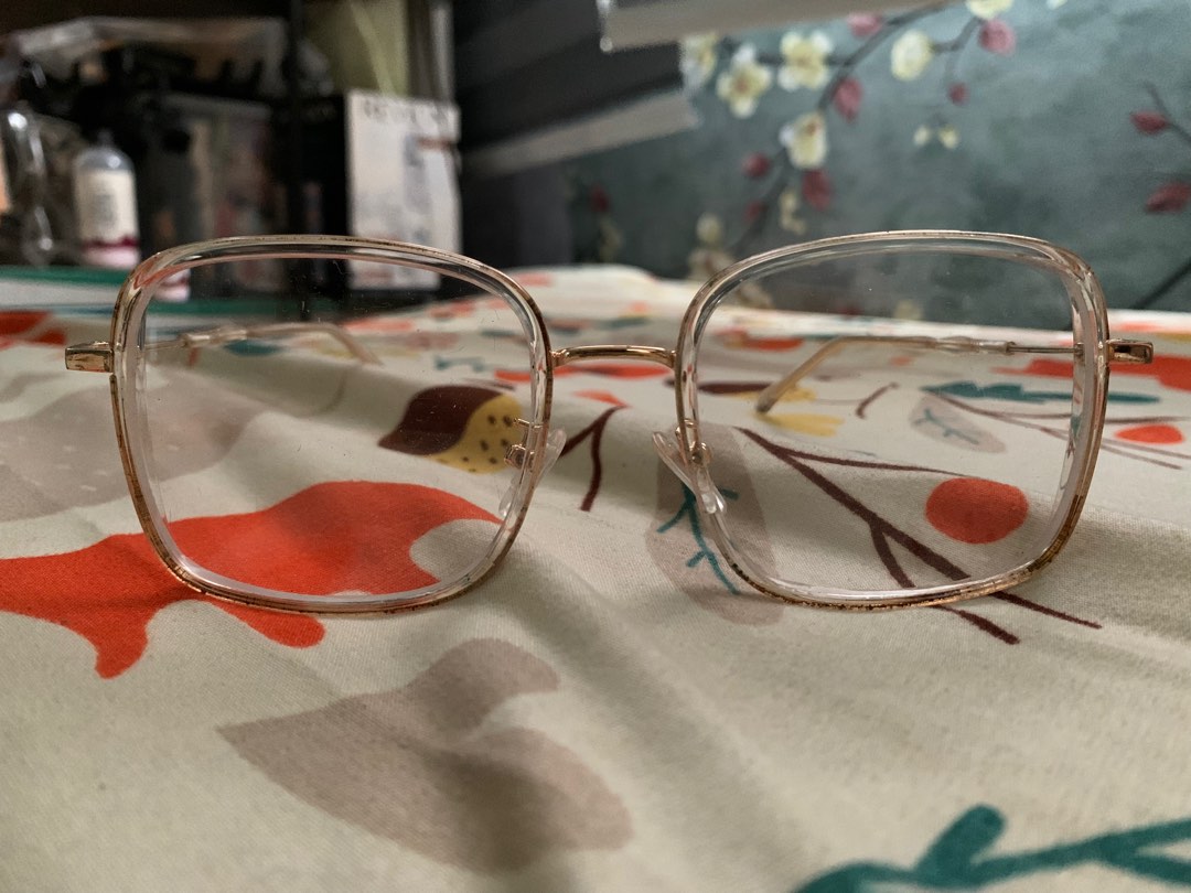 Japan /Korean Style Square Eye Glasses (Changeable Lenses) on Carousell