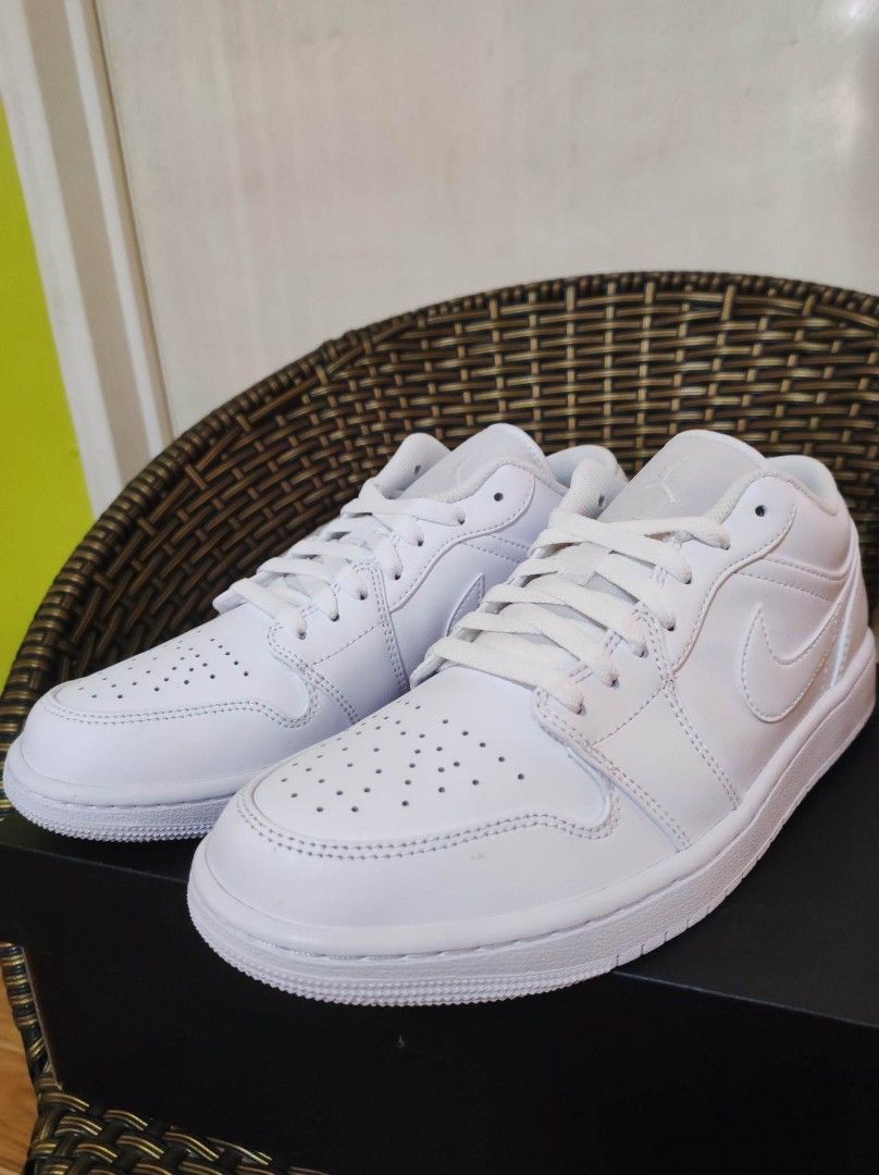 Jordan Air 1 Low tripple white, Men's Fashion, Footwear, Sneakers on ...