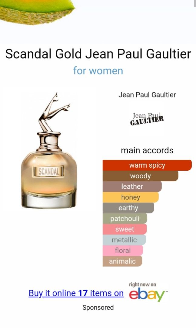 JPG Scandal Gold 80ml by JEAN PAUL GAULTIER Original Tester Eropa (NEW ...