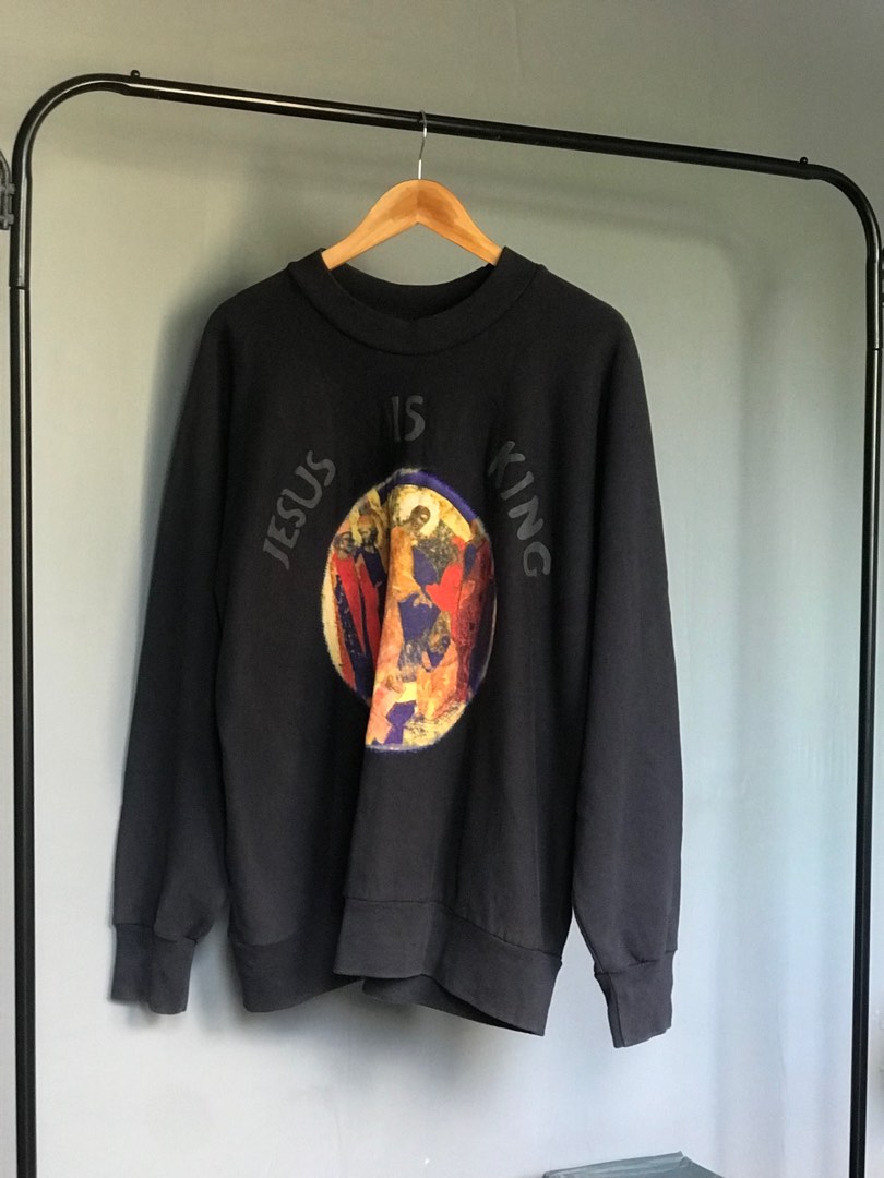Kanye west jesus is king, Men's Fashion, Tops & Sets, Hoodies on Carousell
