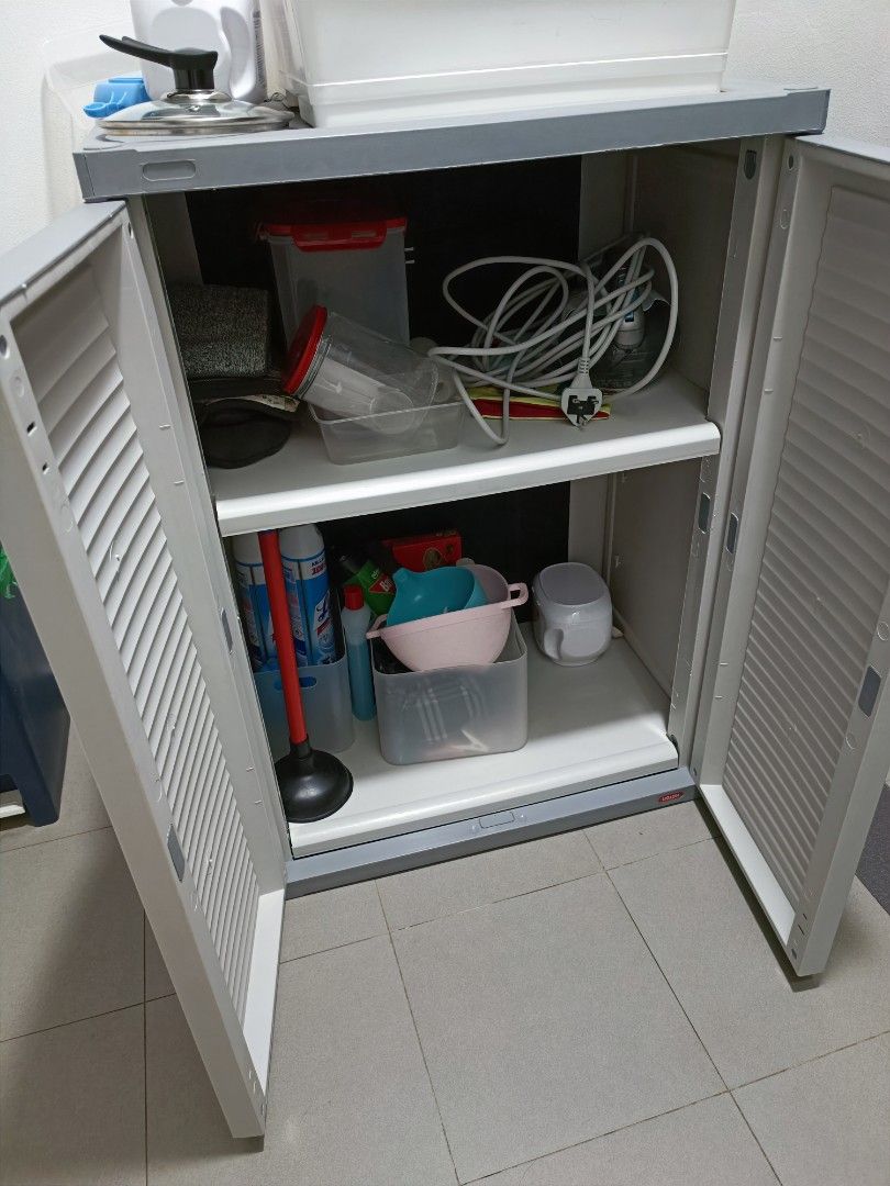 Keter Plastic Cabinet, Furniture & Home Living, Outdoor Furniture on Carousell