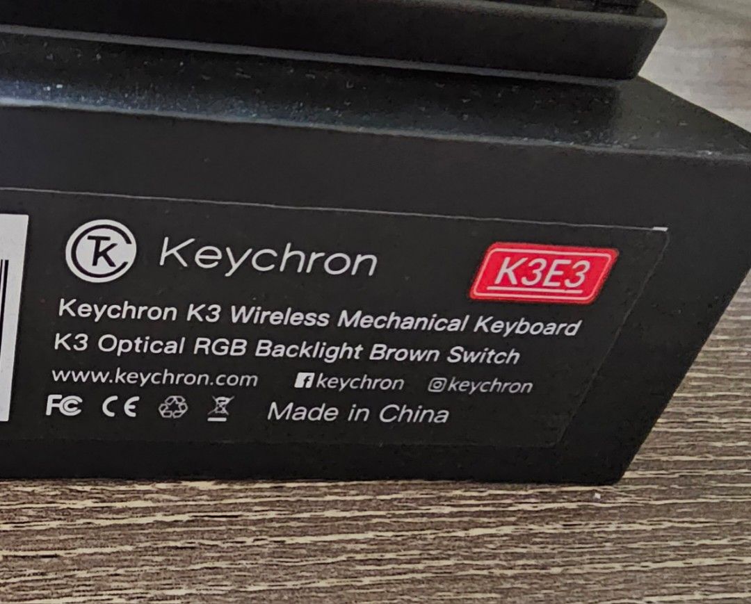 Keychron k3 v2 optical brown switch hot-swapable + pbt keycaps ...