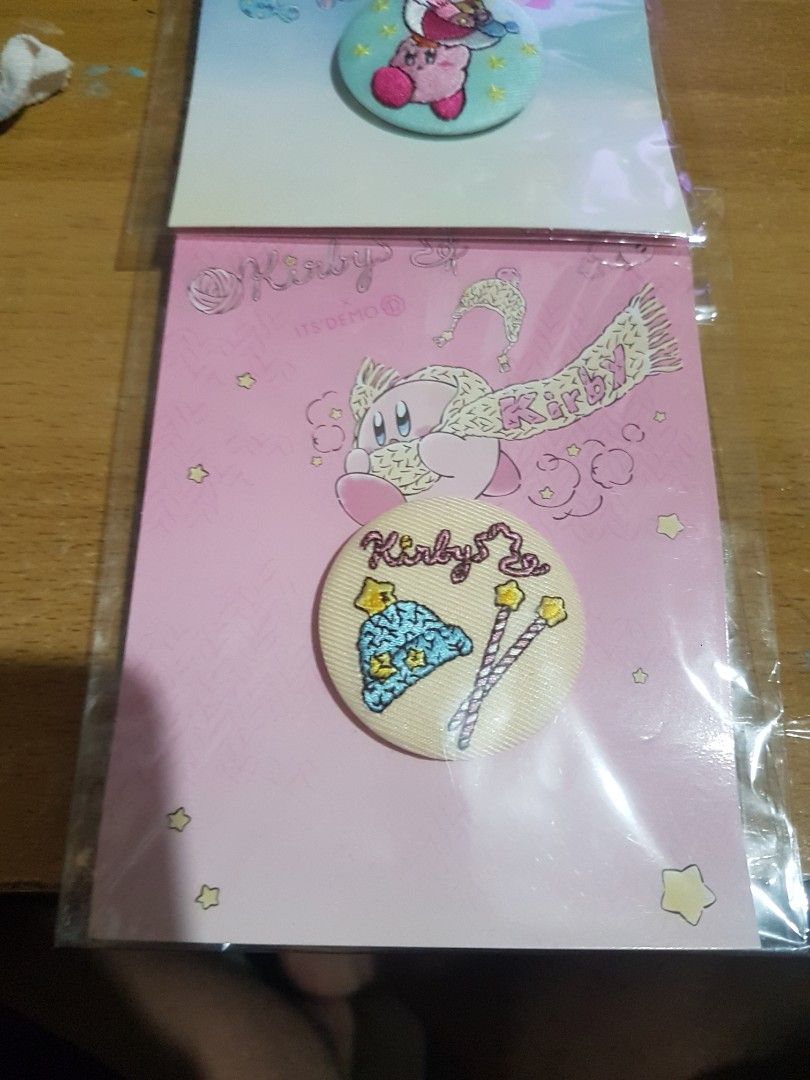 Kirby button pin cloth fabric like patch, Hobbies & Toys, Memorabilia ...