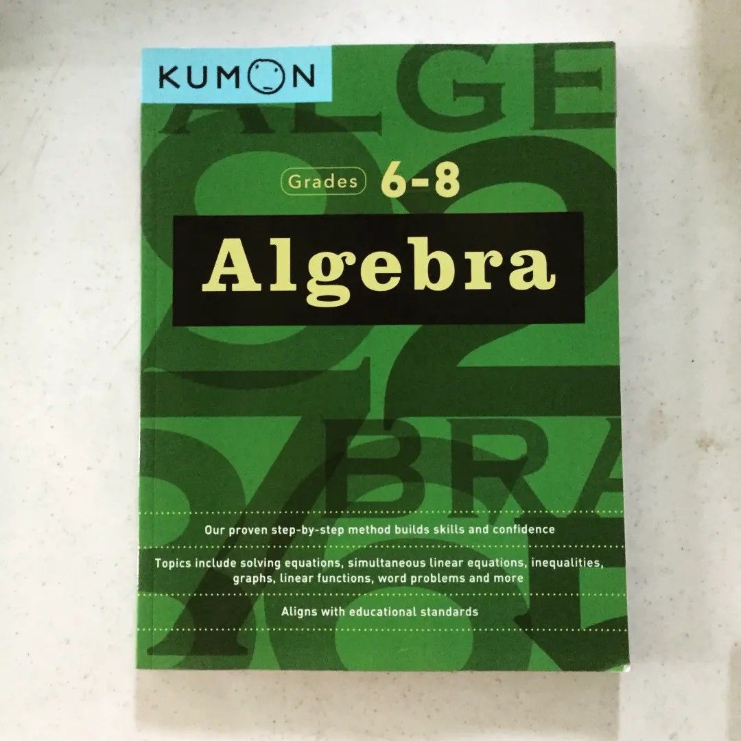 Kumon: Algebra (grades 6-8), Hobbies & Toys, Books & Magazines ...