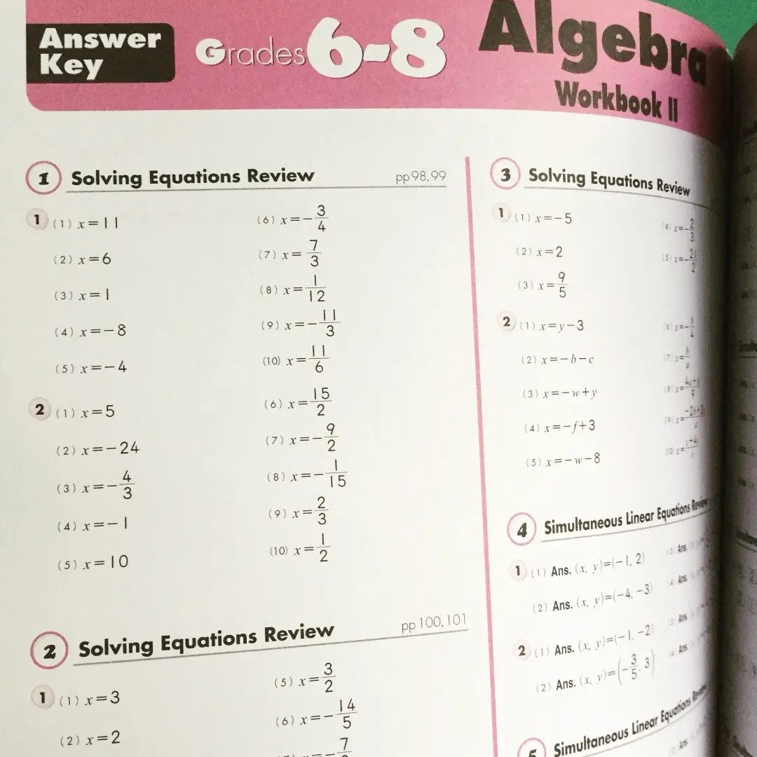 Kumon: Algebra (grades 6-8) on Carousell