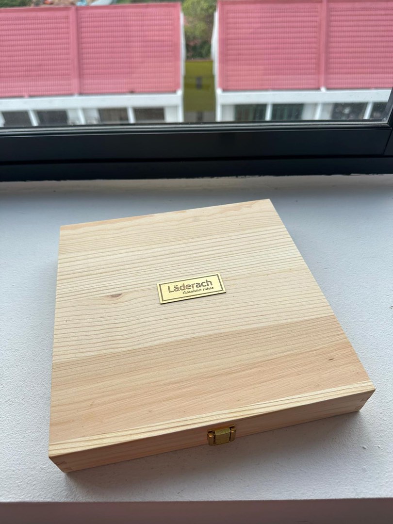 Laderach Square Wooden Box, Furniture & Home Living, Home Improvement ...