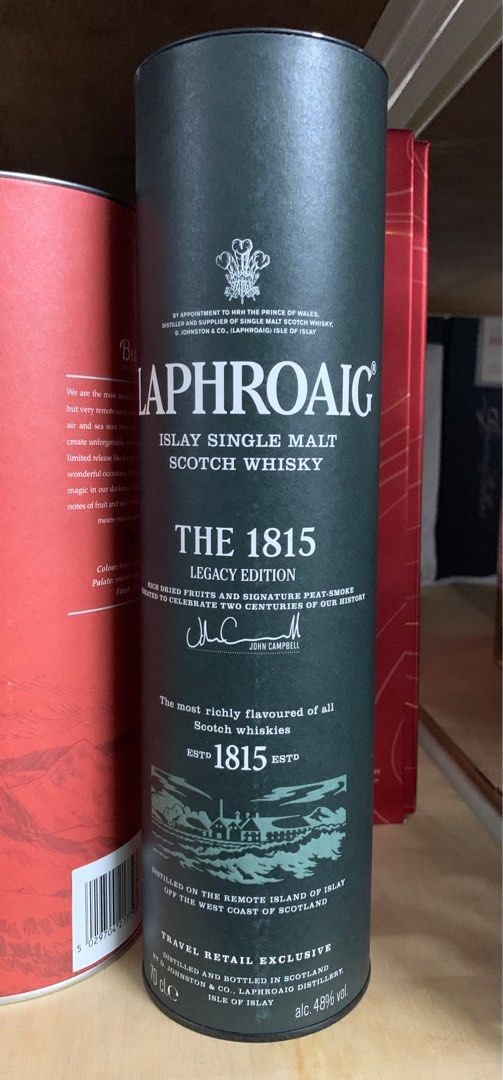 Laphroaig 1815 Legacy Edition 700ml, Food & Drinks, Alcoholic Beverages on Carousell