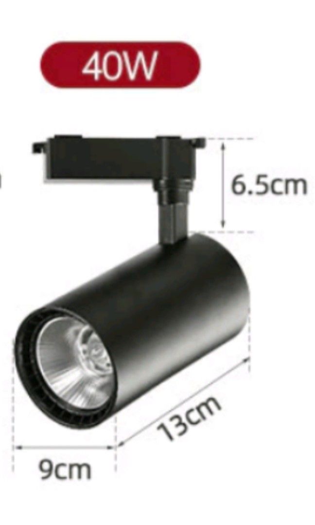 LED Track Light 40W COB Spotlight Track Lighting, Furniture & Home ...
