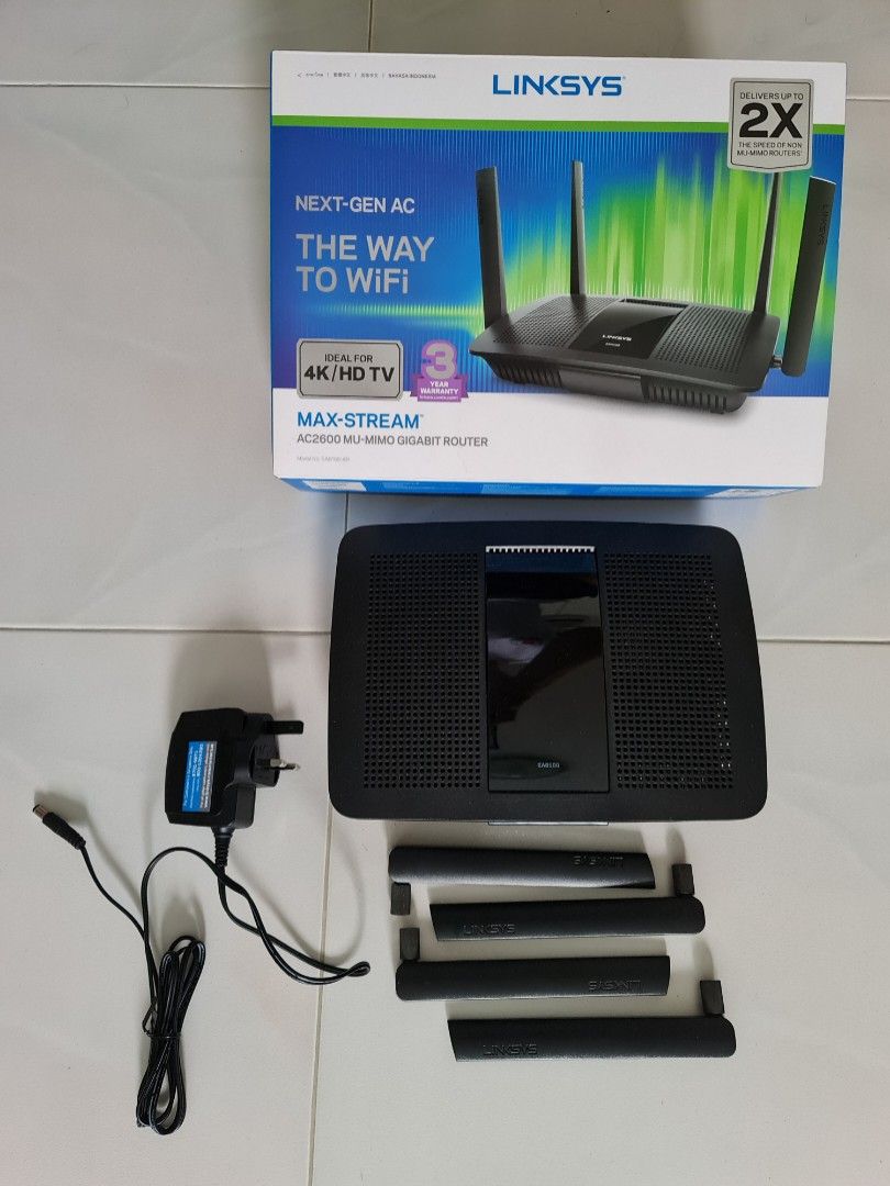 Linksys WiFi Router MAX-STREAM AC2600, Computers & Tech, Parts ...