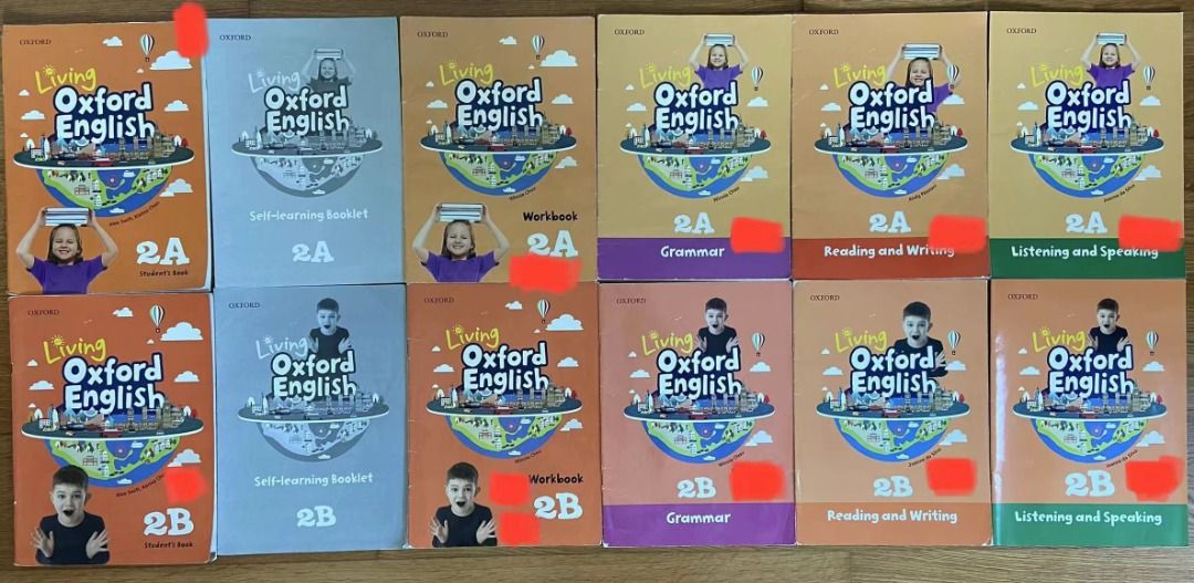 Living Oxford English 2A 2B 小二 Oxford 課本 作業 小學 Primary 2, 興趣及遊戲, 書本 ...