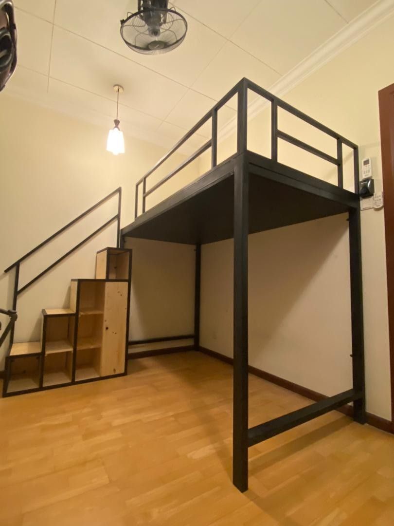 Loaf bed with Steel and Solid wood, Furniture & Home Living, Furniture ...