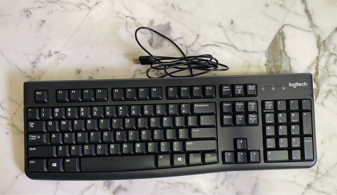 Logitech 920-002478 K120 Wired Keyboard, Black, Computers & Tech, Parts ...