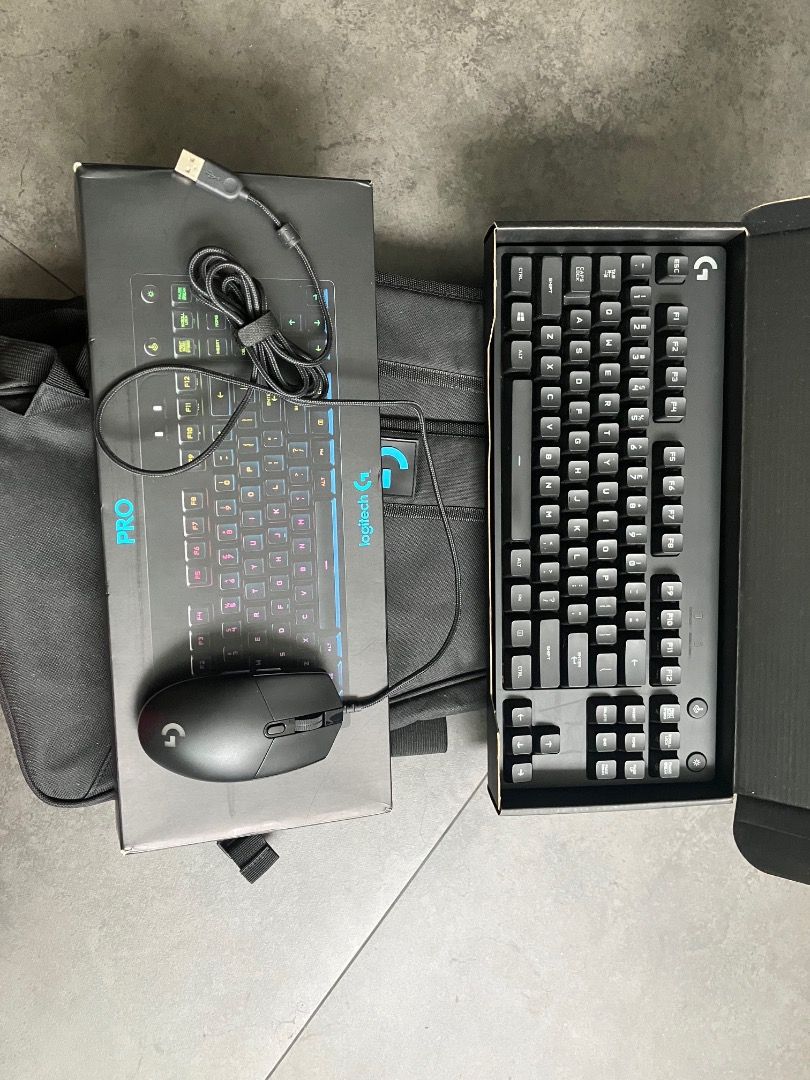 Logitech G Pro Keyboard And Mouse Including Cables And Carrying Case Computers And Tech Parts