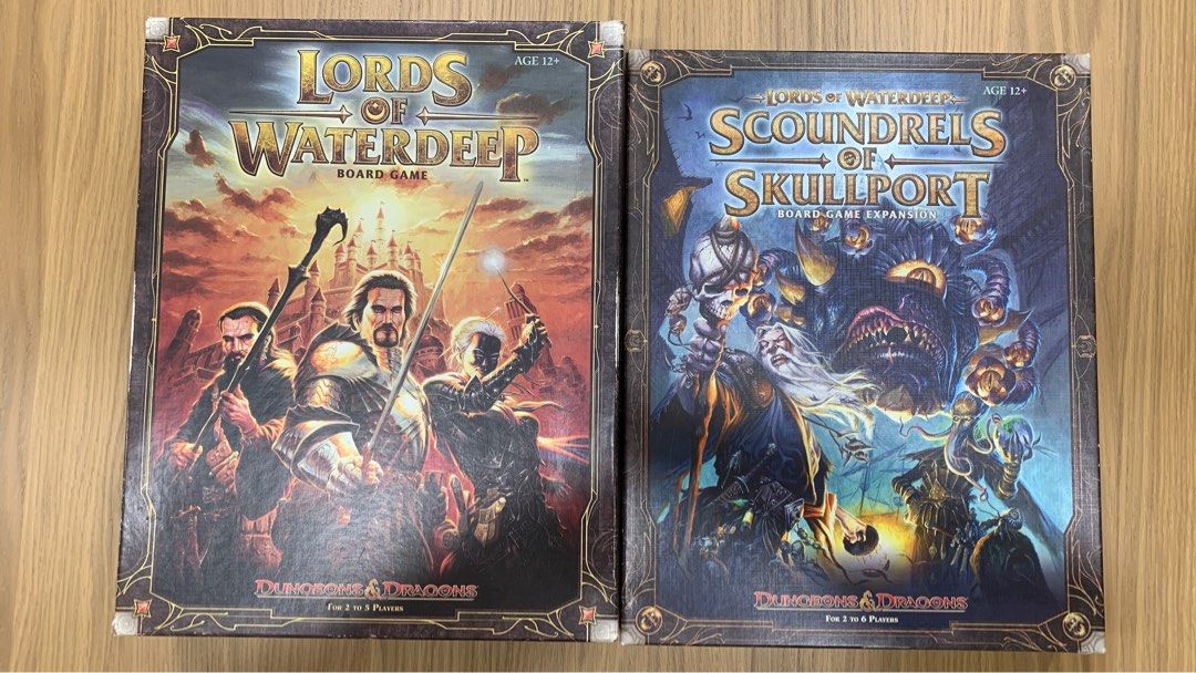 Lords of Waterdeep Board Game + Scoundrels of Skullport Expansion ...