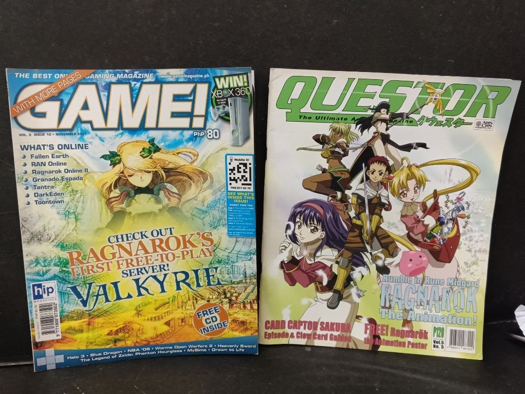 Lot of 2: Ragnarok GAME! & QUESTOR Magazines - with 2 FREE Poster ...