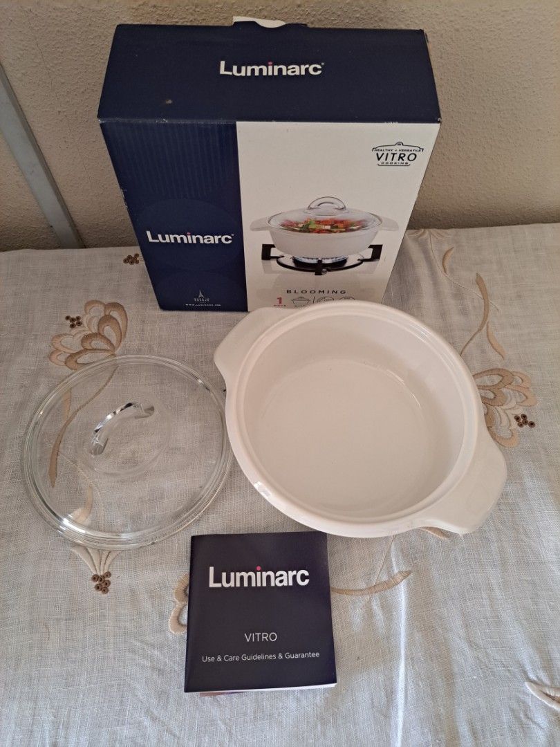 Luminarc Casserole Cookware with Lid (1L /18cm), Furniture & Home ...