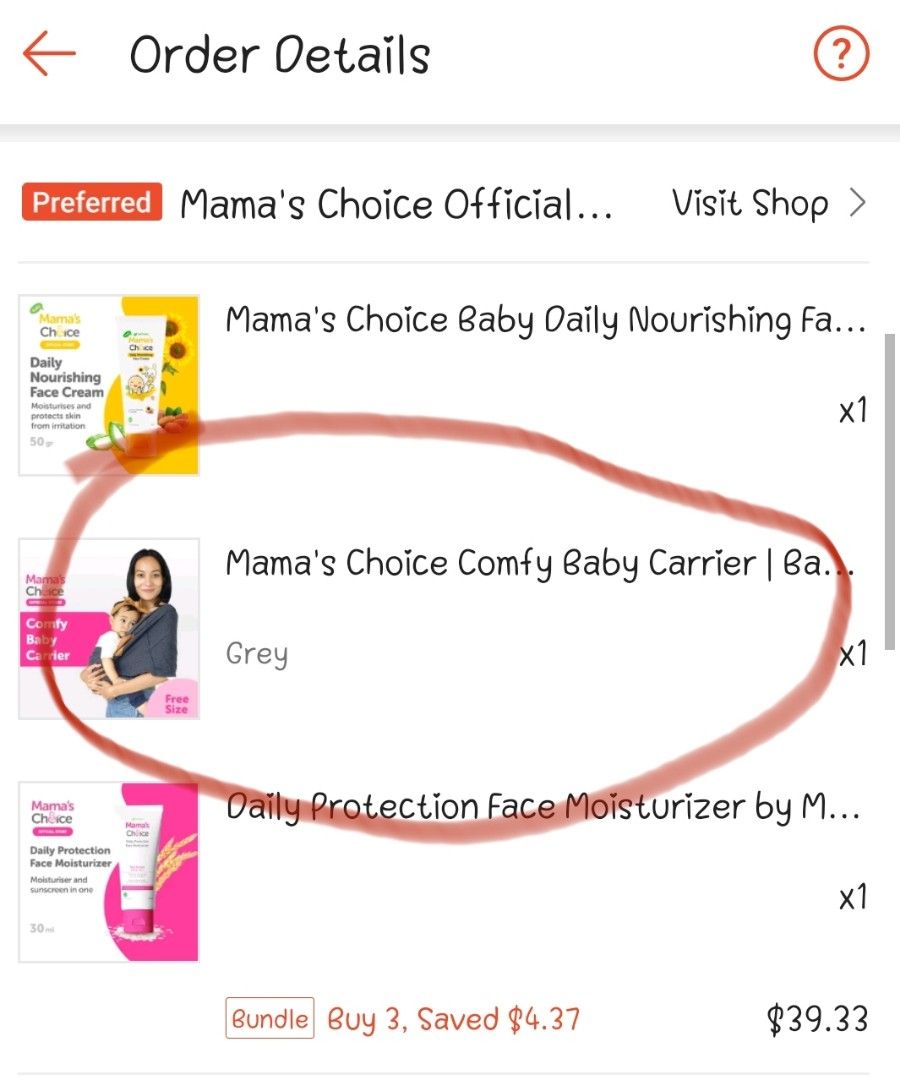 Mama choice cloth carrier in grey, Babies & Kids, Going Out, Carriers ...