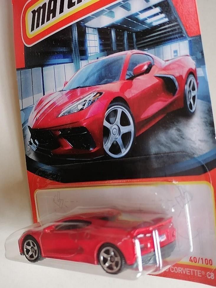 Matchbox 2021 MBX Showroom 2020 Chevy Corvette C8 - Red, Hobbies & Toys, Toys & Games on Carousell