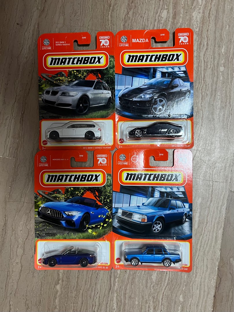 MATCHBOX MERCEDES AMG, MAZDA RX8, BMW 3, VOLVO 240 & TOYOTA MR2 ...