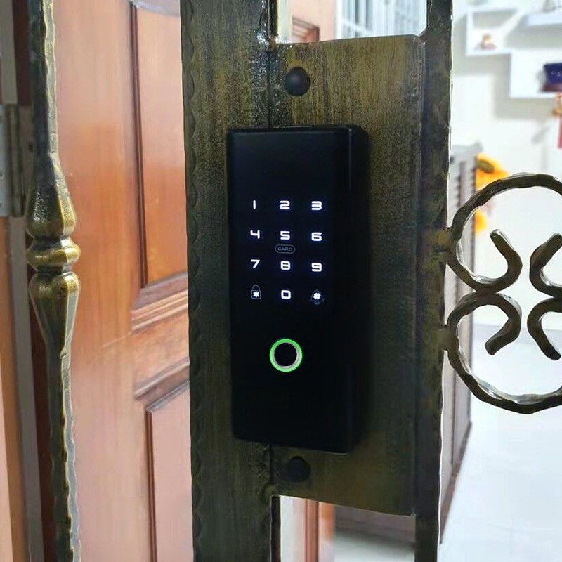 Metal gate Digital Lock door smart lock fingerprint app card key ...