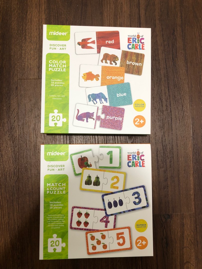 Mideer Eric Carle Puzzles, Babies & Kids, Infant Playtime on Carousell