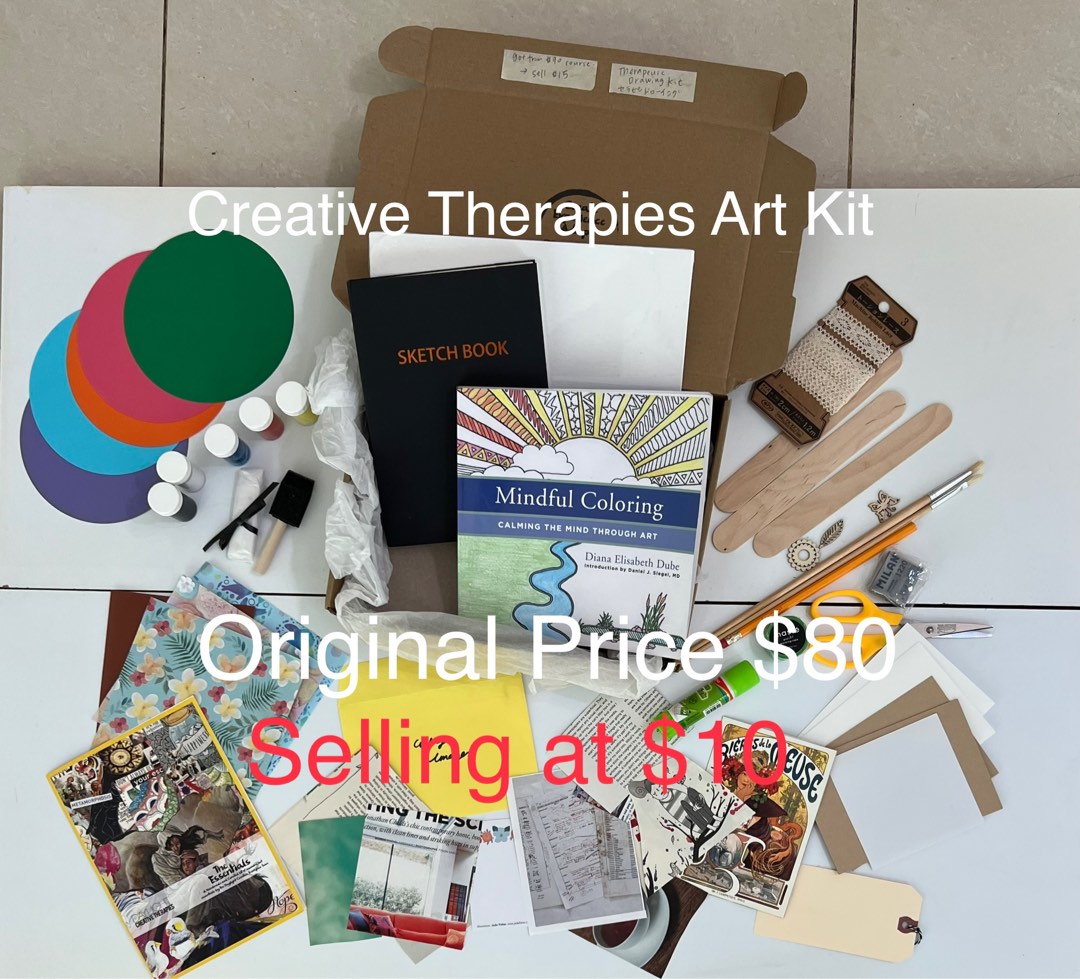 mindful drawing and journal creative kit., Hobbies & Toys, Stationery ...