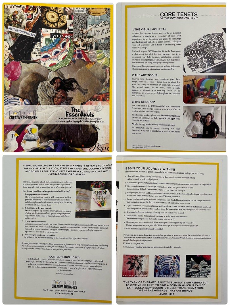 mindful drawing and journal creative kit., Hobbies & Toys, Stationery ...